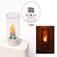 2 PCS USB Lights for Car LED Flame Light, Plug in USB Interior Ambient ...