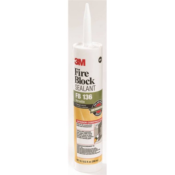 3M FB 136 Versatile Fire Block Sealant, 10.1 oz, Cartridge, Gray ...