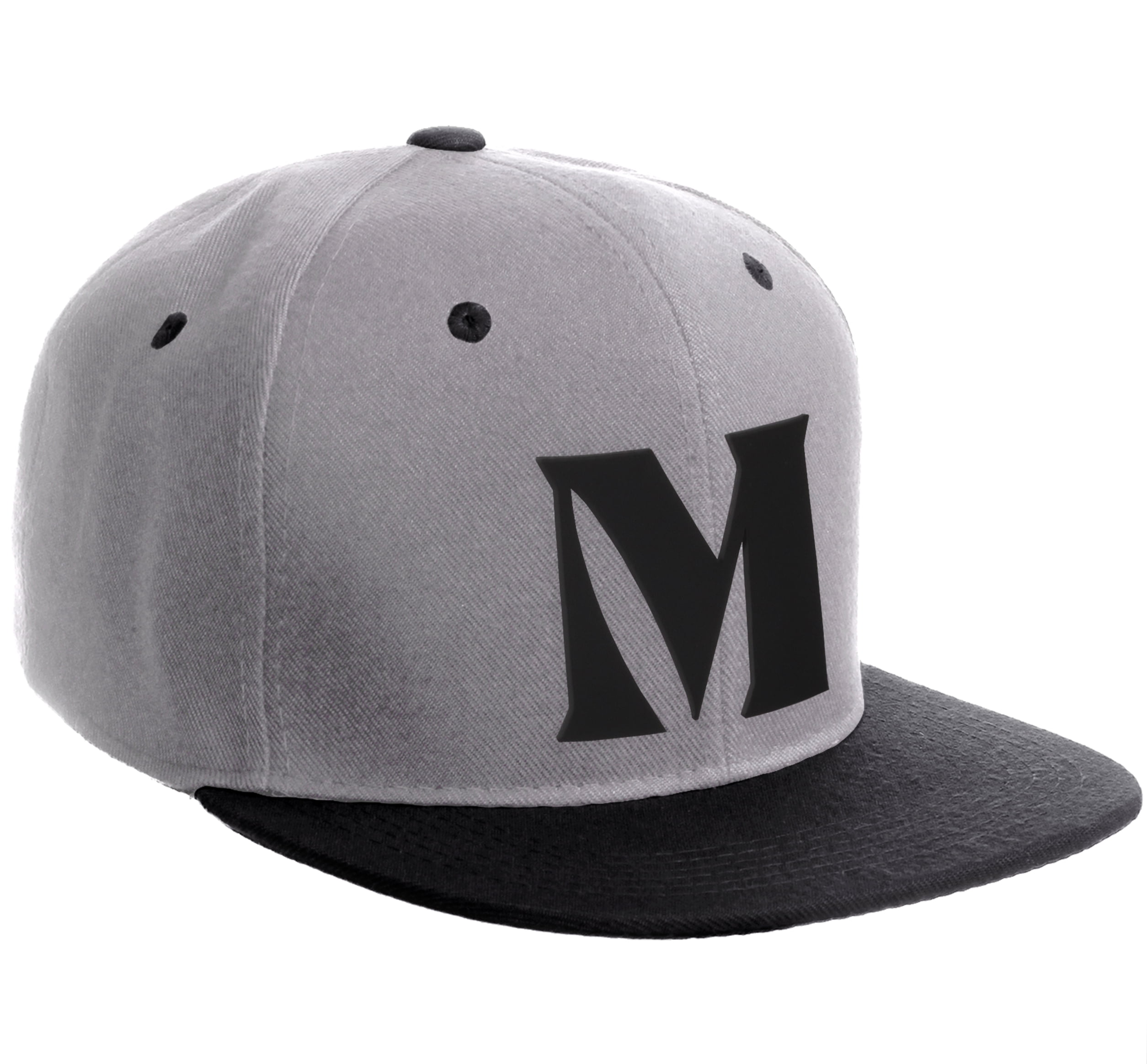 Daxton Classic Snapback Hat 3D Capital Alphabet Letters Flat Bill Visor ...