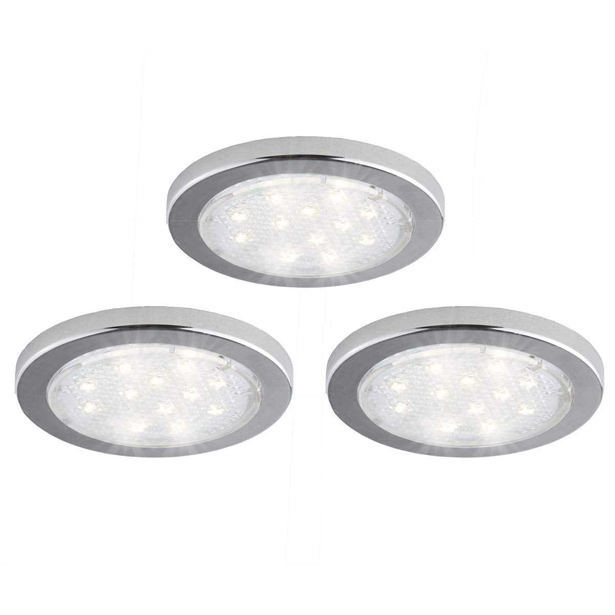 Click here for Bazz 3 Pack Under-Cabinet Integrated Led Puck Ligh... prices