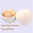 Qonioi Circular Microwave Egg Cooker, 210g PP Digester for 4 Foods Simultaneous Cooking ...