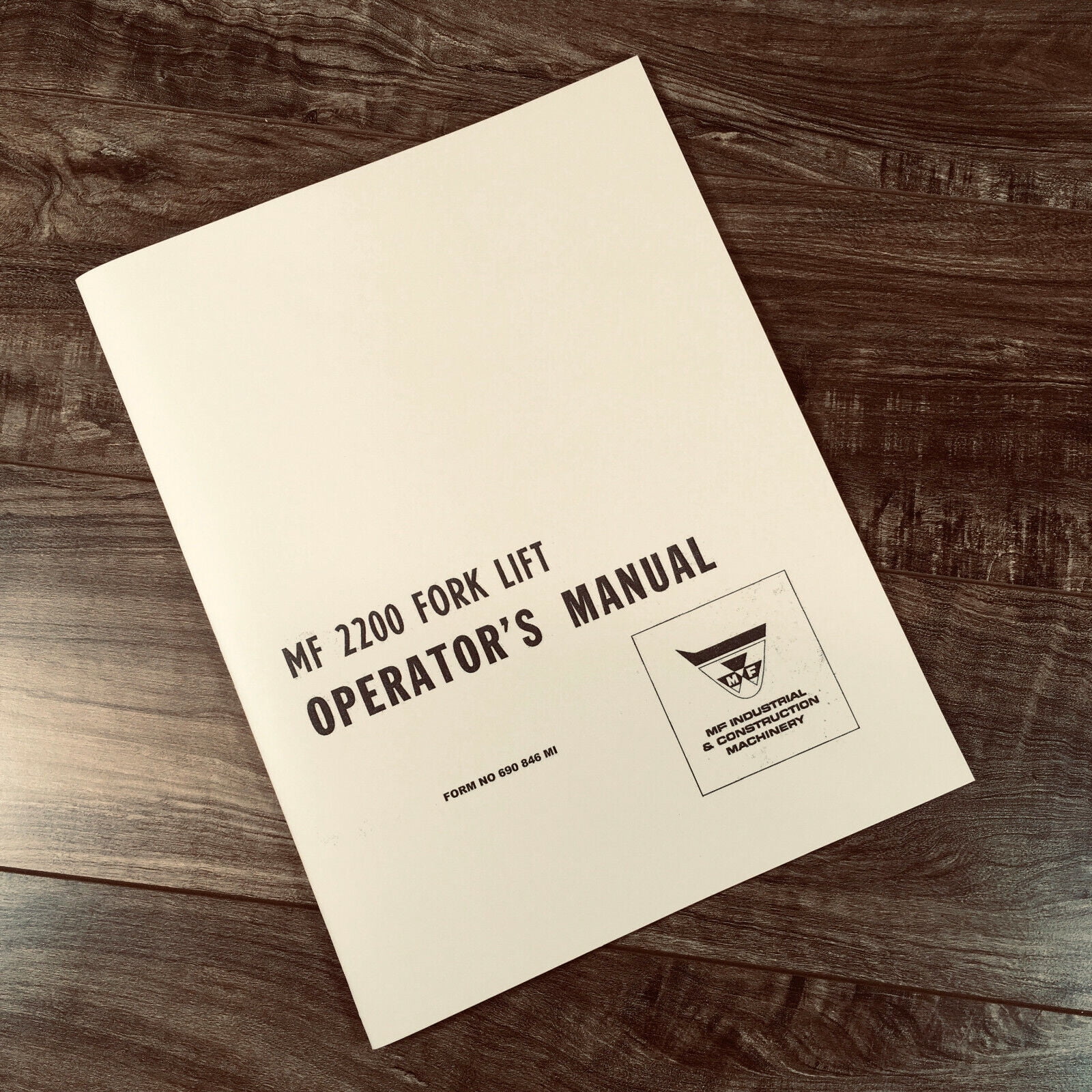 MASSEY FERGUSON 2200 FORKLIFT OPERATORS MANUAL OWNERS BOOK MAINTENANCE ...