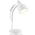 Mainstays 17" LED Catch-All Base & AC Outlet Adjustable Flexible Desk ...