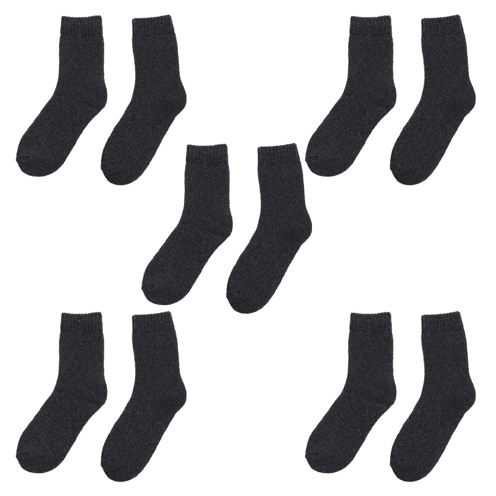 Click here for Leining 5 Pairs Wool Socks Thick Thermal Hiking Wi... prices