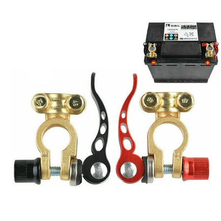 2 Pieces CP-0332 Car Battery Terminal Connector Clip Quick Release ...