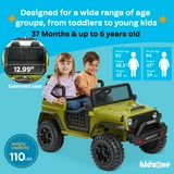Kidzone 12V Electric Kids Car, Ride On Toy, 4-Wheeler, 3.8 mph, LED ...