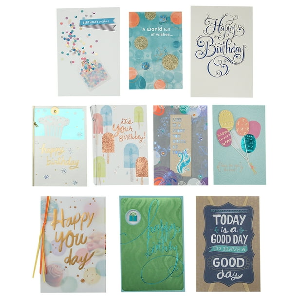 Hallmark Birthday Greeting Cards Assortment (10 Cards, 10 Envelopes ... Hallmark Birthday Greeting Cards Assortment (10 Cards, 10 Envelopes ...