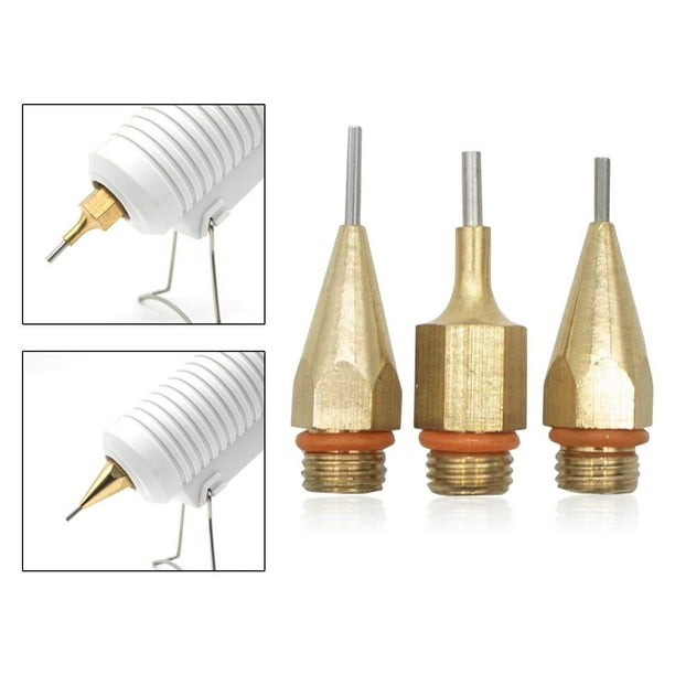 kurtrusly 3x Hot Melt Glue Tool Nozzle Small Aperture Needle Melting ...