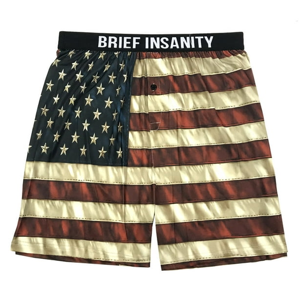 Brief Insanity - Brief Insanity Men's American Flag Commando Boxer ...