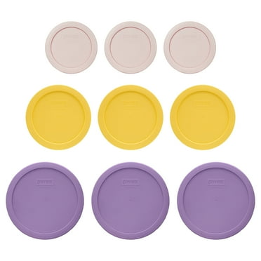 Pyrex Multi-Color Replacement Lids Set - (2) 7200-PC 2-Cup, (1) 7201-PC ...