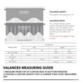 Deconovo Blackout Scalloped Valance Curtains Short Tier Valances for ...
