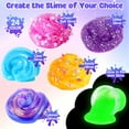 Huge Wave DIY Slime Kit, 24 Colors with Glow in the Dark Powder, Arts ...