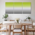 Abstract Canvas Wall Art 3 Panels, Green Grey Gradient Modern Art ...
