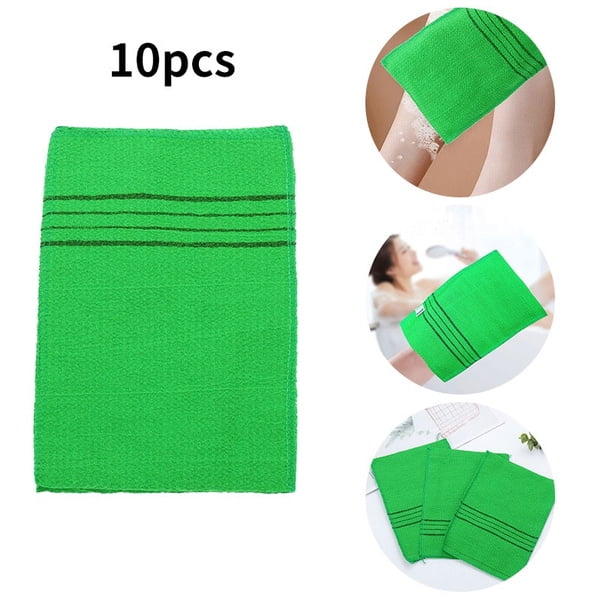 10Pcs Exfoliating Bath Towel Body Scrub Shower Washcloth | Walmart Canada