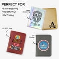 makerflo Laserette Passport Wallet 7″ x 5″ – Engravable Vegan Leather ...