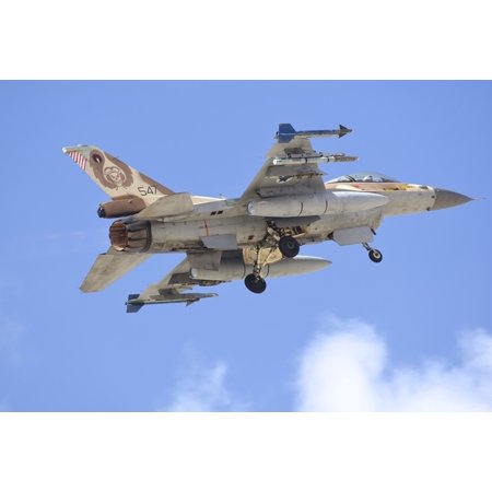 Israeli Air Force F-16C Barak taking off from Ovda Air Base, Israel ...