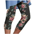 Qeaghou Plus Size Capri Leggings Capri For Woman Plus Size Knee Length