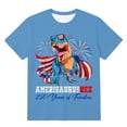 Byoo Tween Boy DinosaurGraphic Tee Shirt 1776 America 250th Anniversary ...