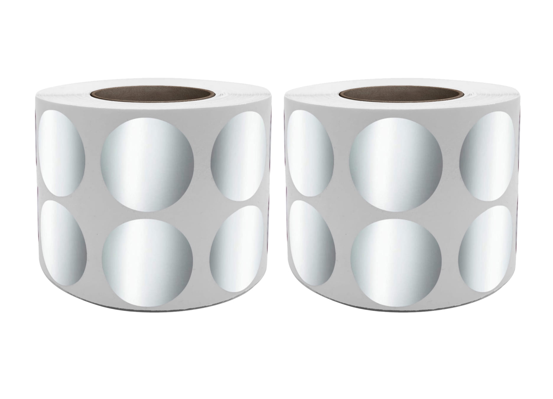 Royal Green Metallic Silver Dot Stickers 3/4 Inch Round Labels (19MM ...