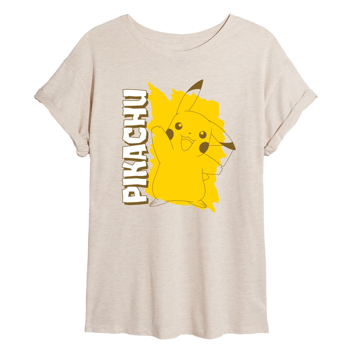 Pokémon - Pikachu Yellow Color Swatch - Juniors Muscle T-Shirt ...