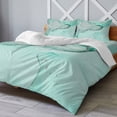 4 Piece Duvet Cover Set Full, Teal Green Marble Texture Lines Soft ...