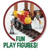 LINCOLN LOGS Sawmill Express Train - Real Wood Logs - Buildable Train ...