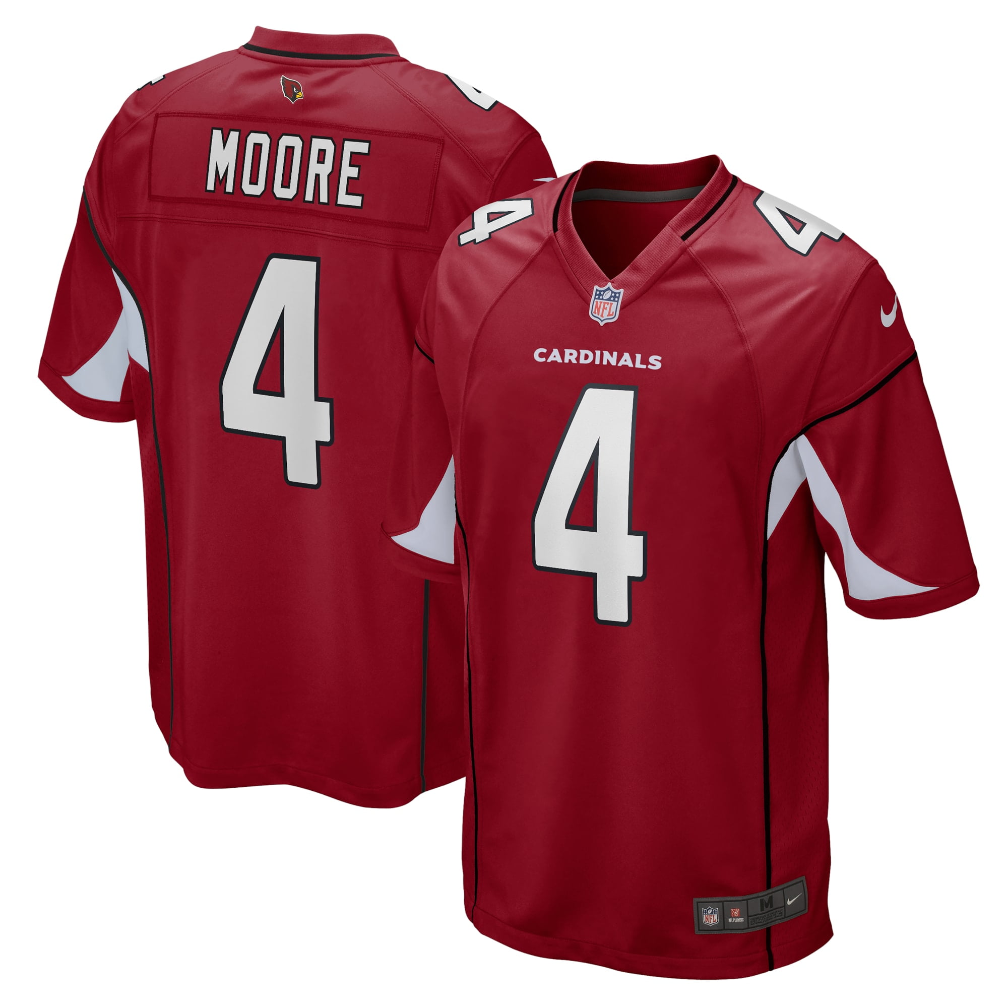 Men's Nike Rondale Moore Cardinal Arizona Cardinals Team Game Jersey ...