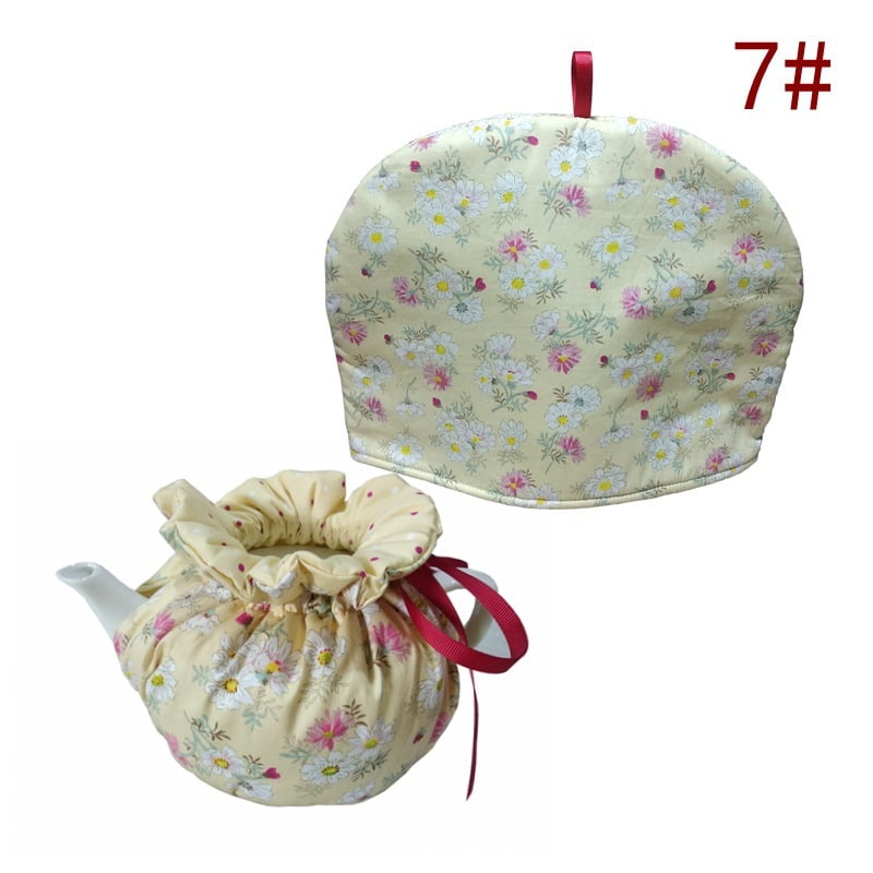 Cotton Vintage Floral Teapots Dust Cover Tea Cosy Kettle Cover ...