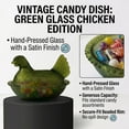 Vintage Glass Hen on Nest Candy Dish with Lid - Chicken Shaped Crystal ...