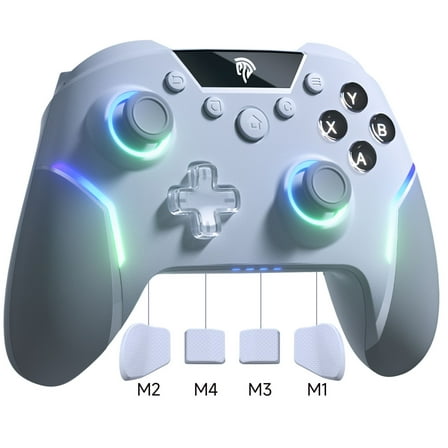 Gamrombo Wireless PS5 Controller, RGB Lighting, Turbo Buttons ...