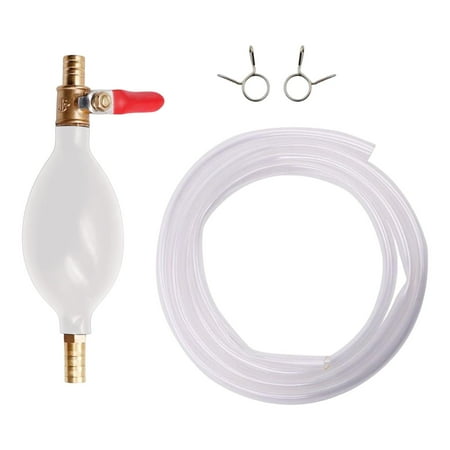 Manual Siphon Hand Pump/ Control with Hose Clip Portable 2M Syphon Hose ...