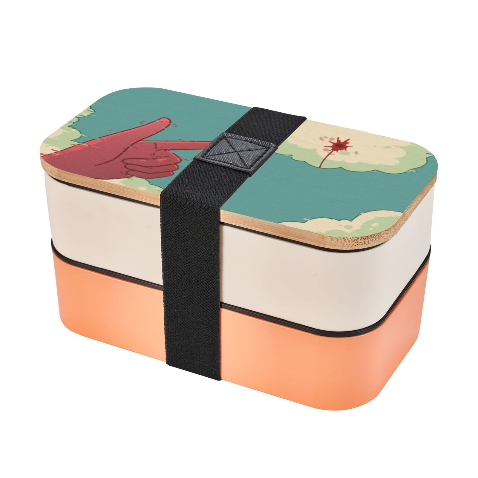 Lunch Box Container, Stackable Bento Lunch Box Container Built-in ...