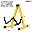 5 Core Guitar Stand 2PC A Frame w Soft Foam Arm Non Slip Rubber for ...