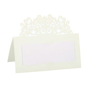 Table Name Place Cards,25Pack Hollow Heart Shape Cut Design Blank Card ...