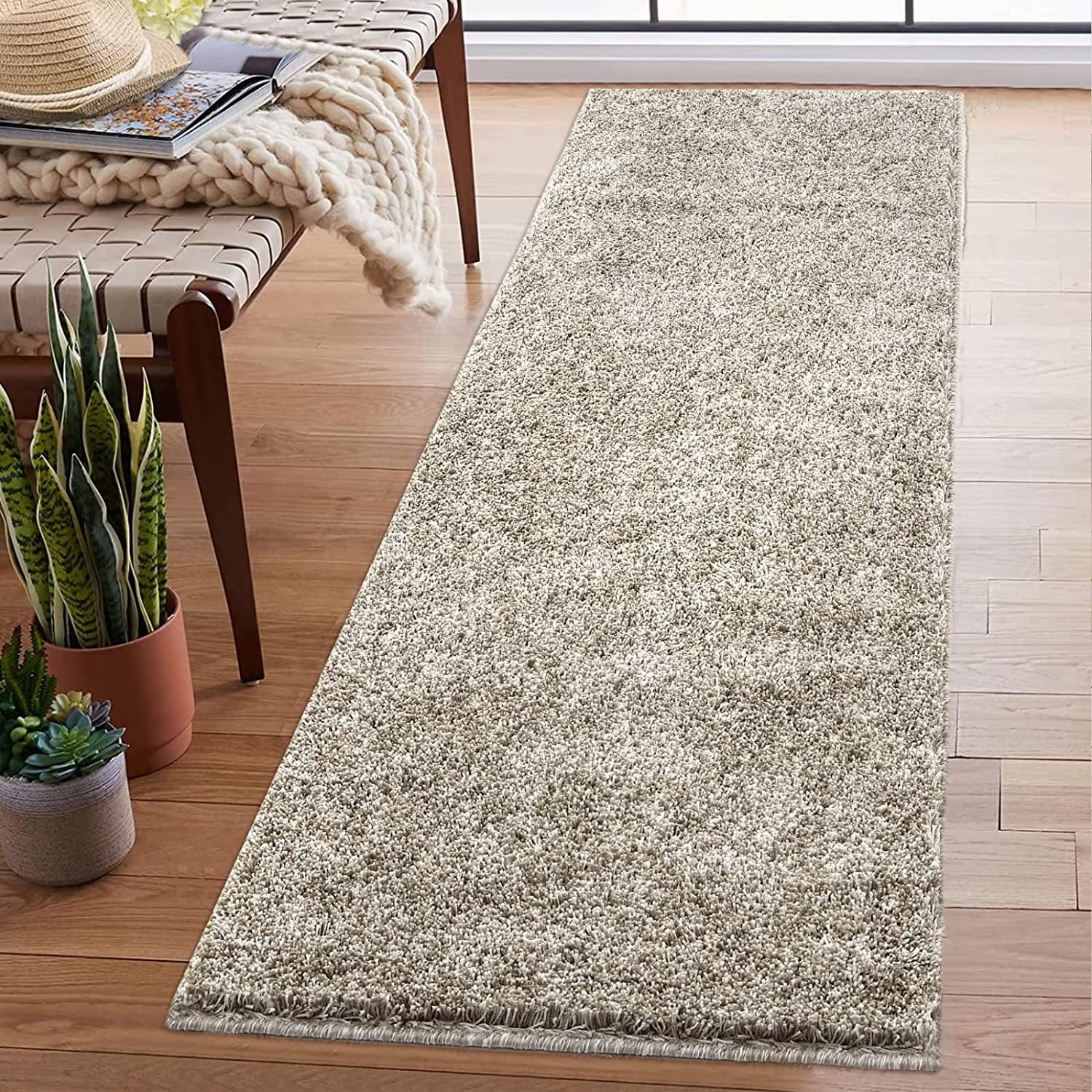 2x8 Shag Rug, Modern Solid Fluffy Rug for Living Room Ultra Soft Shaggy ...