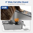 2 Pack Small Stainless Steel Litter Box with Lid for Kitten, Metal Cat ...