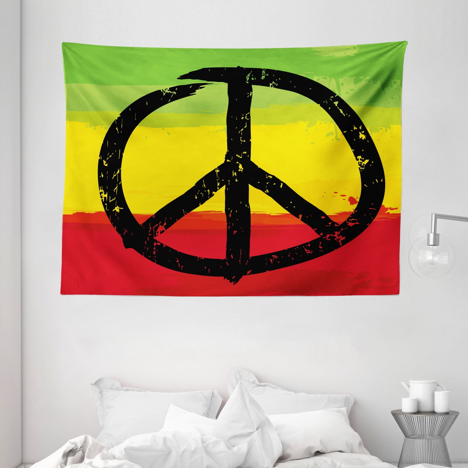 Rasta Peace Sign Tattoo