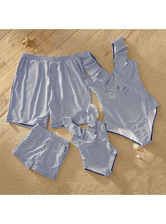 Matching Boy And Girl Swimsuits