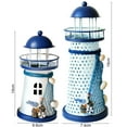 Grandest Birch LED Iron Lighthouse Statue Realistic Shape Micro ...