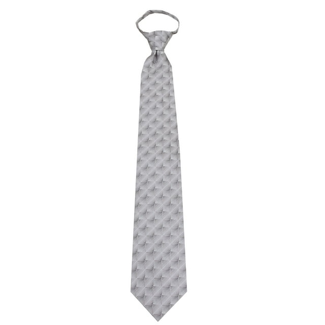 Mens Silver Pattern Designer Zipper Zip Up Necktie Ties - Walmart.com