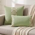 Boho, Handmade Sage Green Luxury Throw Pillow Covers 16"x16 ...