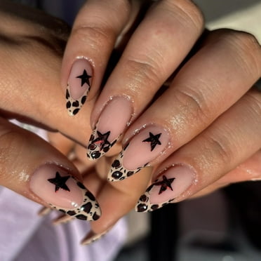 24pcs Press On False Nails Fake Nail Salon Full Cover Design for Women ...