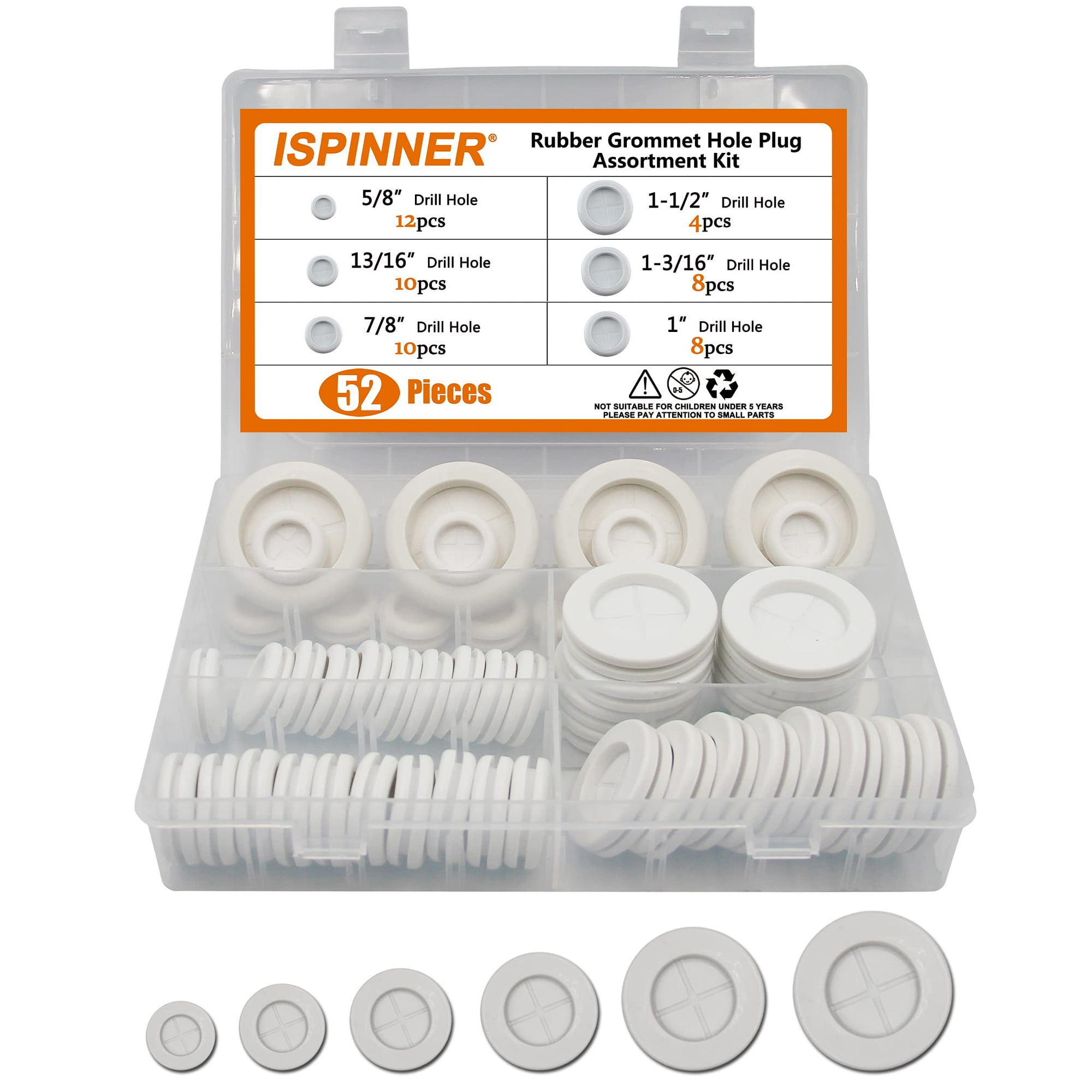 White Rubber Grommets