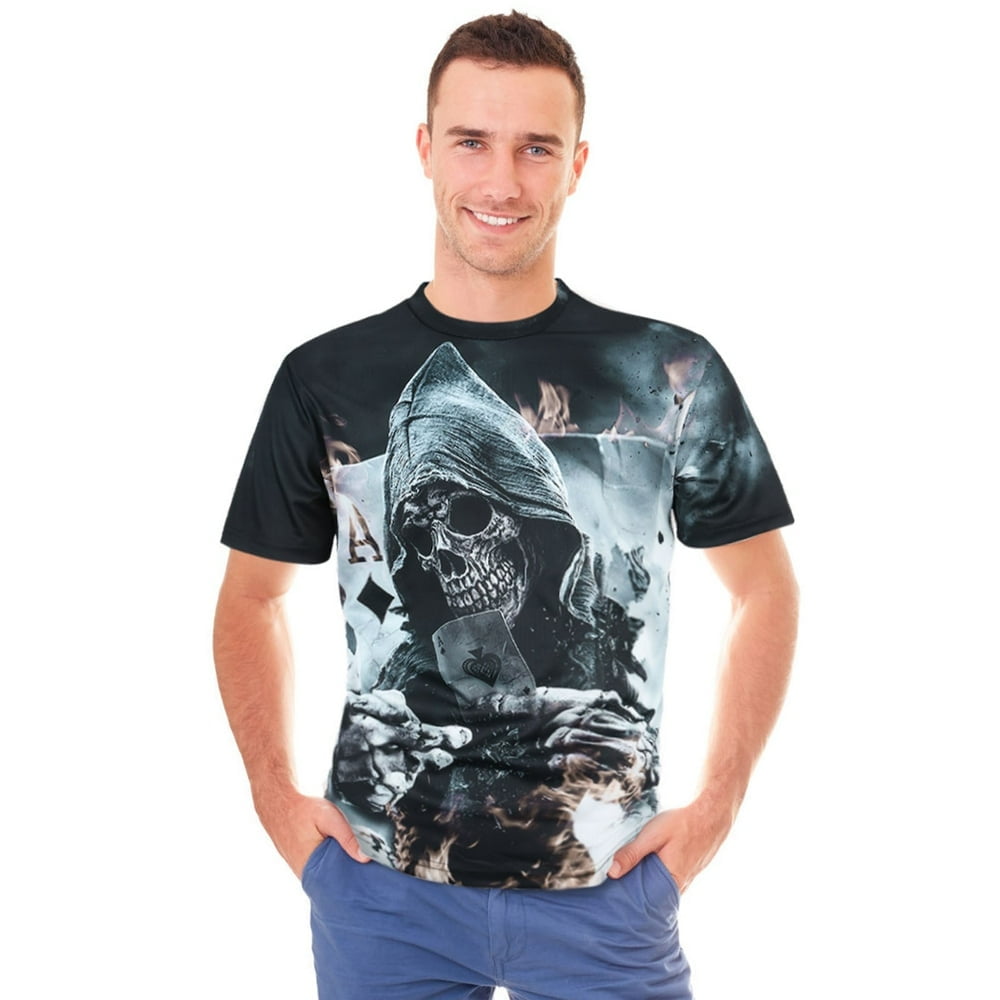 Click here for Generic Mens Skull 3d Printing Tees Shirt Short Sl... prices