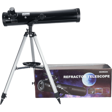 AmScope Refractor ALT-AZ Telescope with Altitude Azimuth Mount, 102mm ...