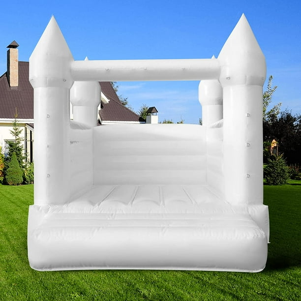 WARSUN Inflatable White Bounce House 13x10x10FT with Blower 100% PVC ...
