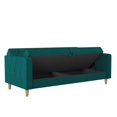 CosmoLiving Liberty Futon with Storage, Green Velvet - Walmart.com