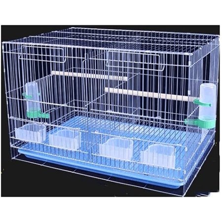 Portable Bird cage Double-Door Metal Bird Cage with Rolling Stand and ...