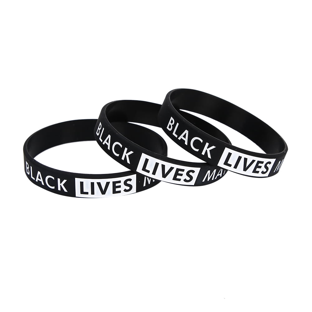 Click here for Dewin Fashion Wristbands 3pcs Black Lives Matter S... prices
