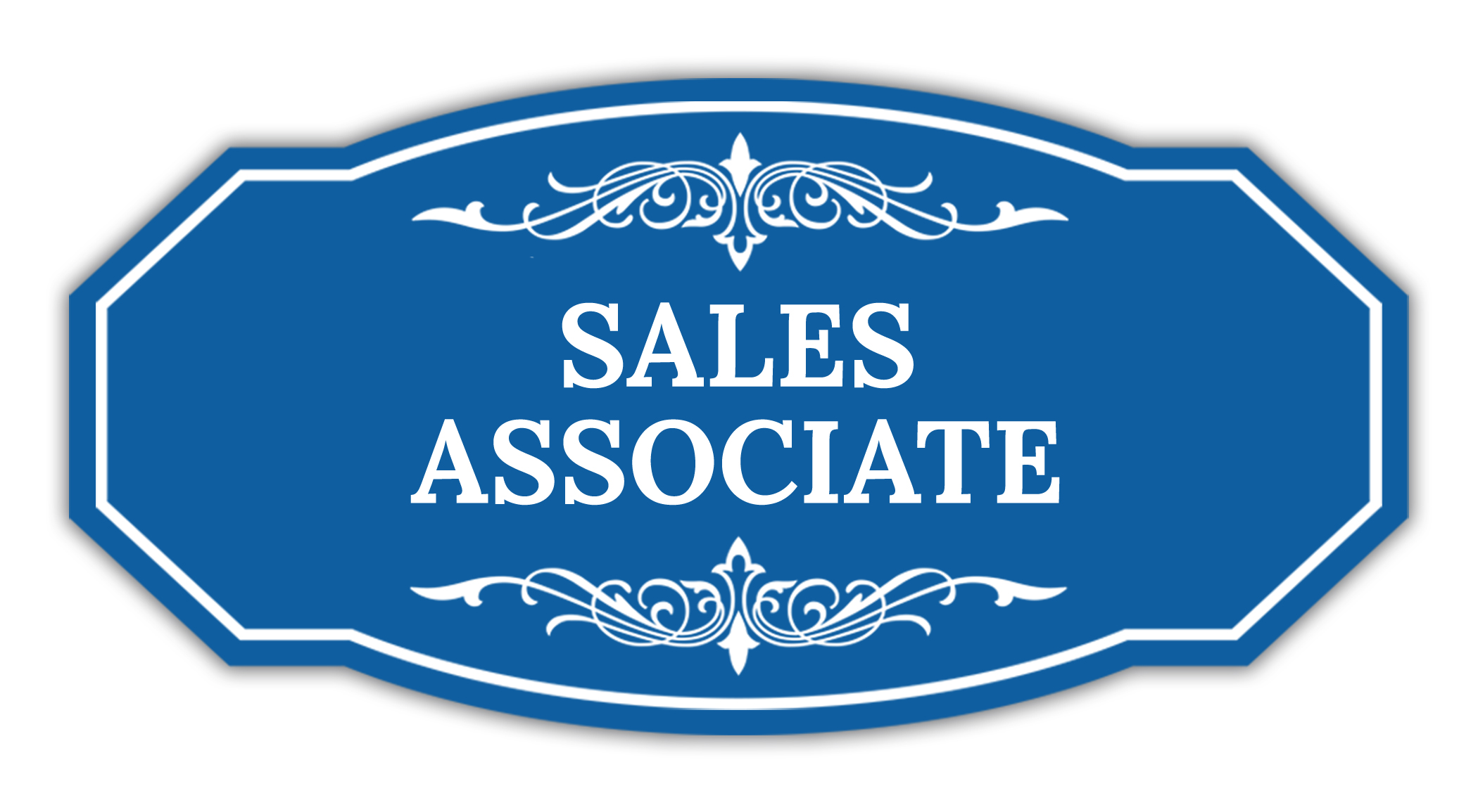 Signs ByLITA Victorian Sales Associate Graphic Sign (Blue) - Medium ...